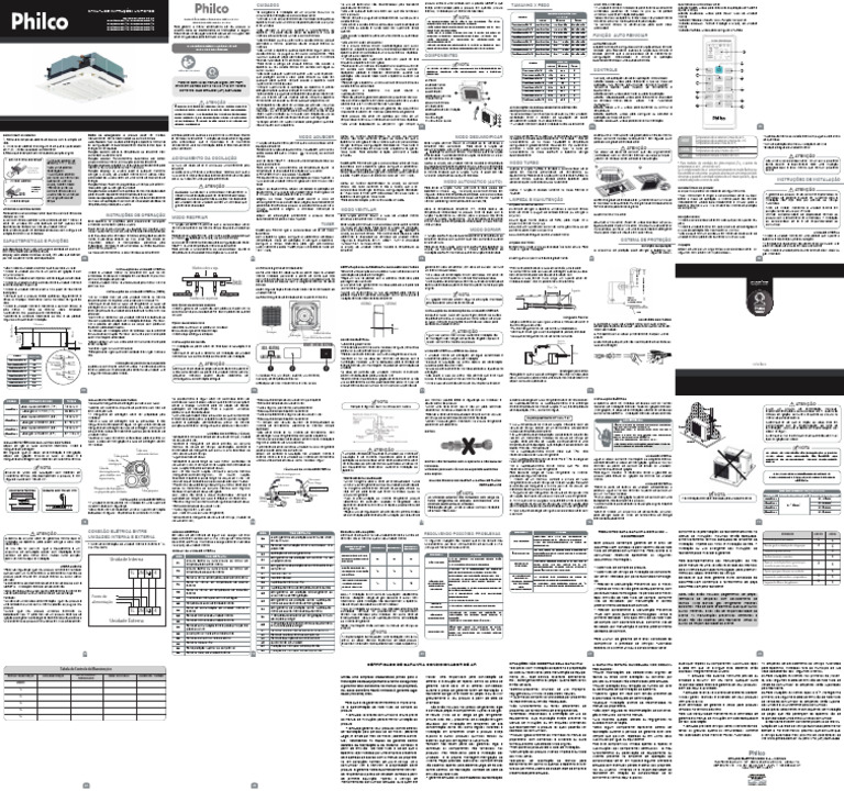 Manual Cassete Inverter Philco r-32 | PDF | Ar condicionado | Válvula