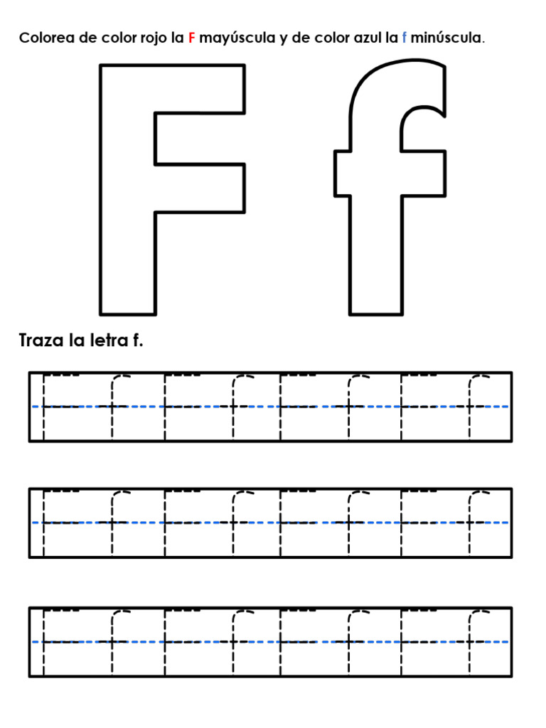 Actividades Letra F | PDF