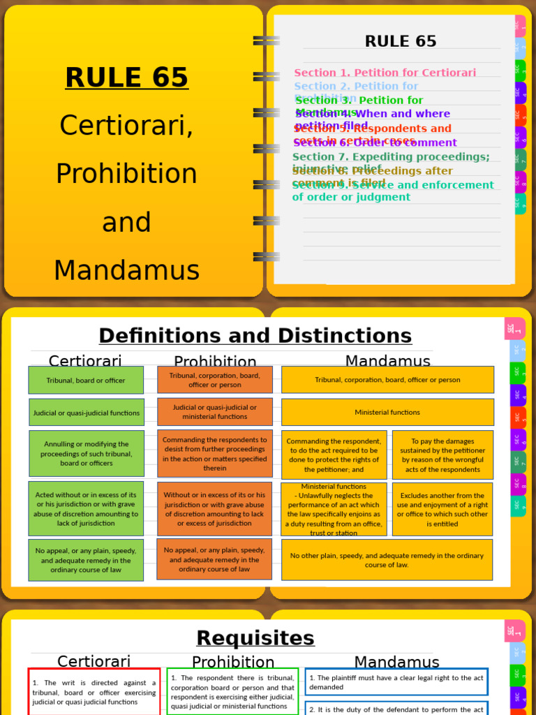 rule 65 | PDF | Certiorari | Appeal