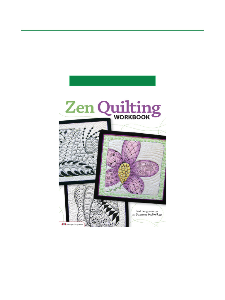 Most Anticipated Zen Quilting Workbook Inspired by Zentangle Full PDF ...