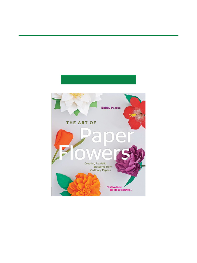 Realistic Paper Flower Craft Guide | PDF