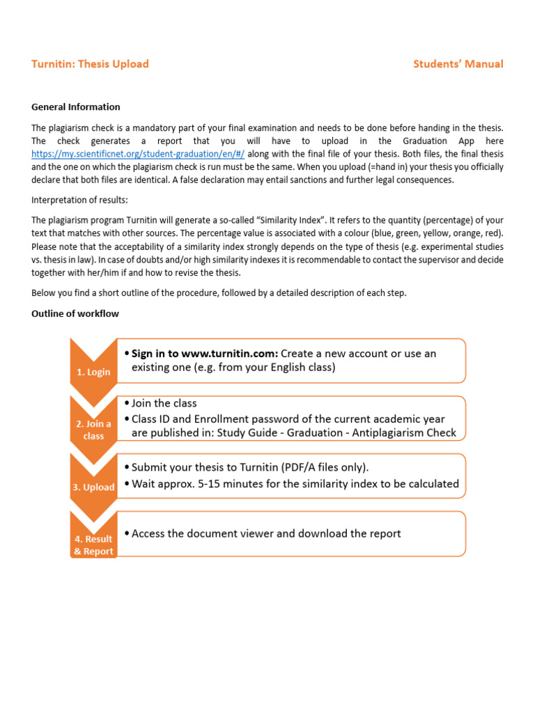 Unibz Library Turnitin Manual Stud En | PDF | Turnitin | Thesis