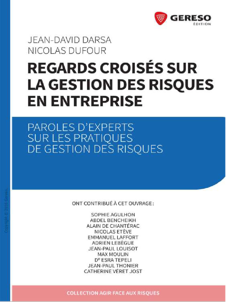 Regards Crois S Sur La Gestion Des Risques en Entreprise 1704554929 | PDF