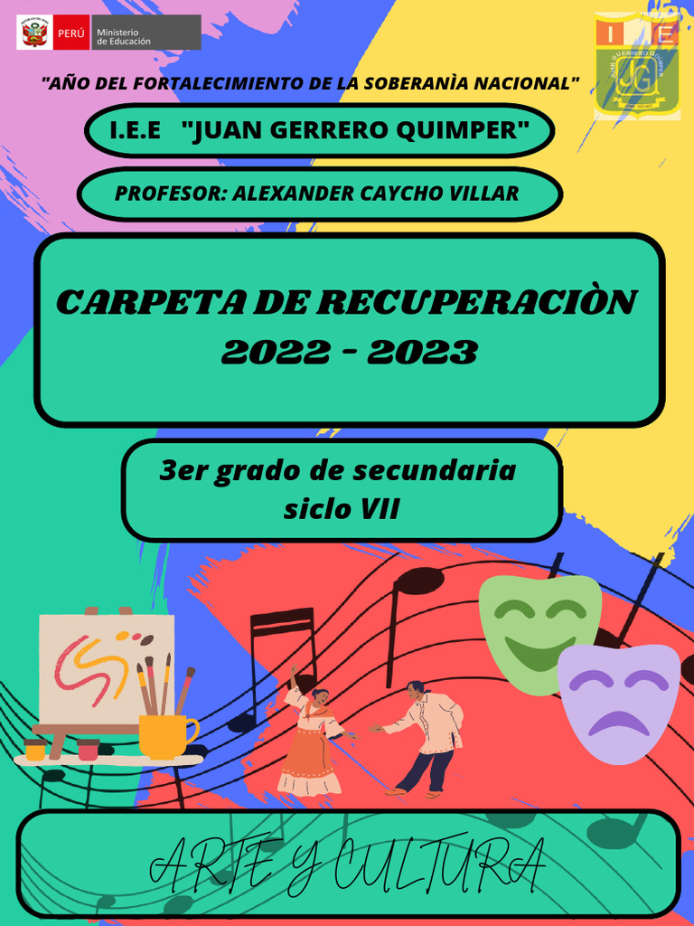 Arte 3° Carp Recup | PDF | Póster | Bailes
