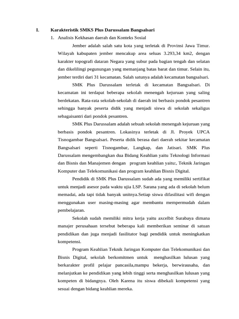 RANCANGAN ksp smk plus darussalam bss | PDF