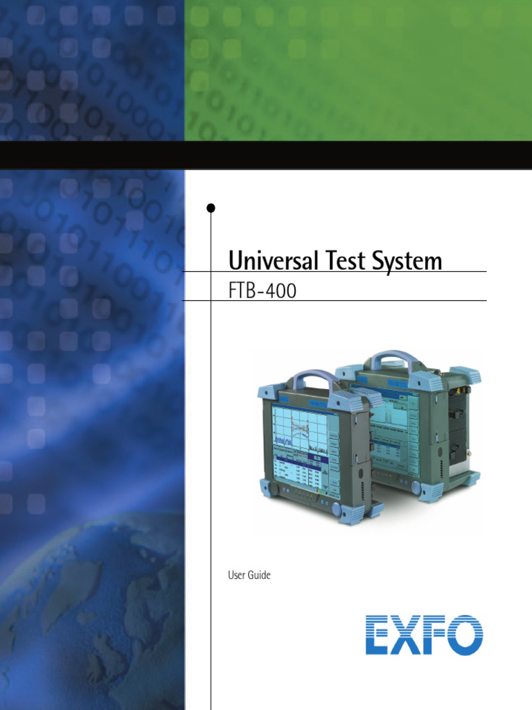 EXFO_FTB-400_Manual | PDF | Electromagnetic Compatibility | Electrical ...