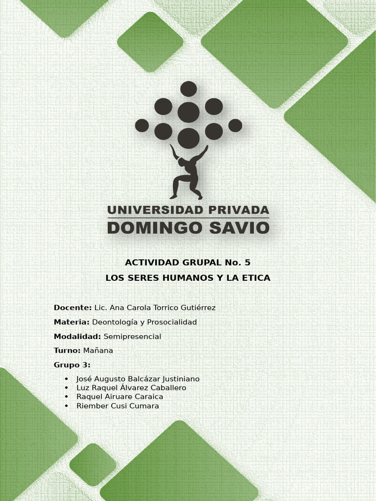 Actividad 5 | PDF | Humano | Moralidad