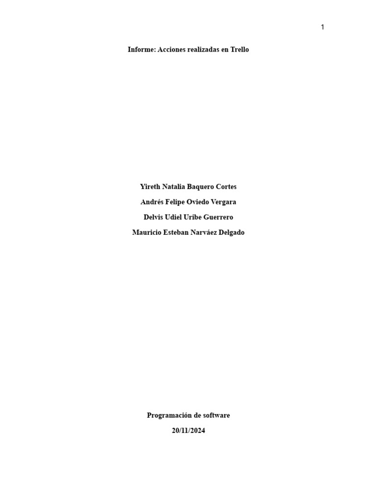 Informe Trello | PDF