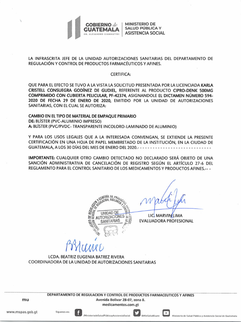 Cipro Denk | PDF | Farmacia | Ciencias farmacéuticas