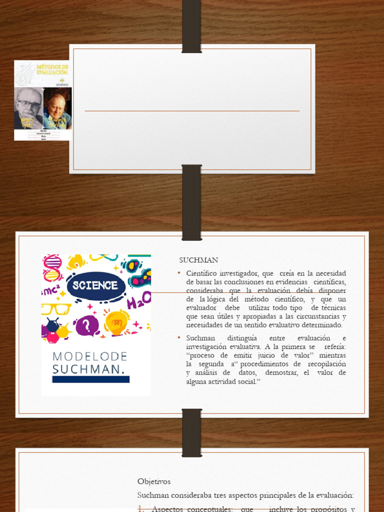 E. SUCHMAN, Modelos de E. | PDF | Evaluación | Método científico