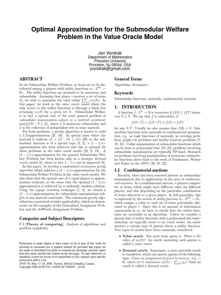 Submod Value | PDF | Applied Mathematics | Mathematics