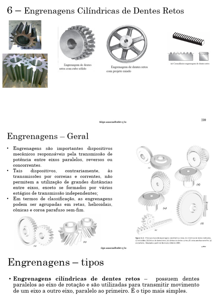 Engrenagens | PDF | Engrenagem | Hélice
