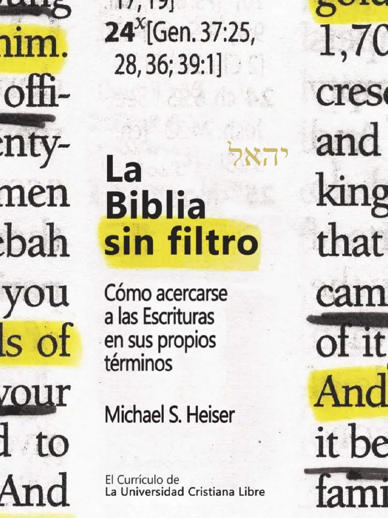La Biblia Sin Filtrar - m s Heiser | PDF | Biblia | Verdad