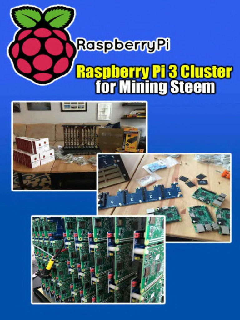 Deni Aldo. Raspberry Pi 3 Cluster For Mining Steem. Building A Mining Rig With 40 Raspberry Pi 3 ...