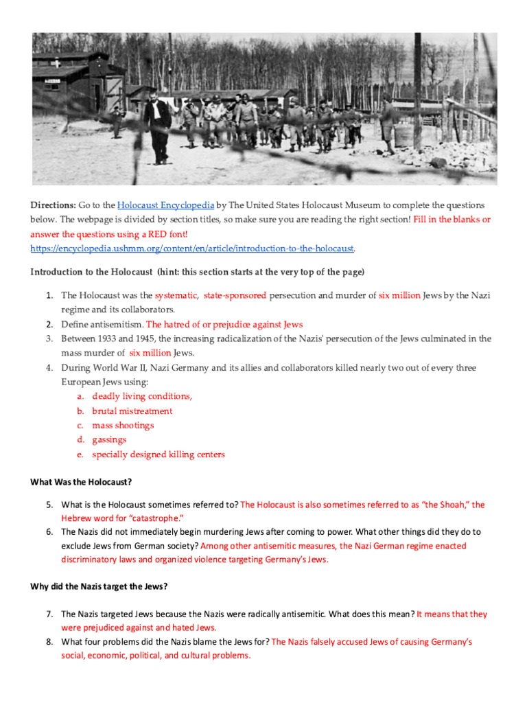 Piper Beatty - Homework! Introduction to the Holocaust_Pt 1 - 5714169 ...