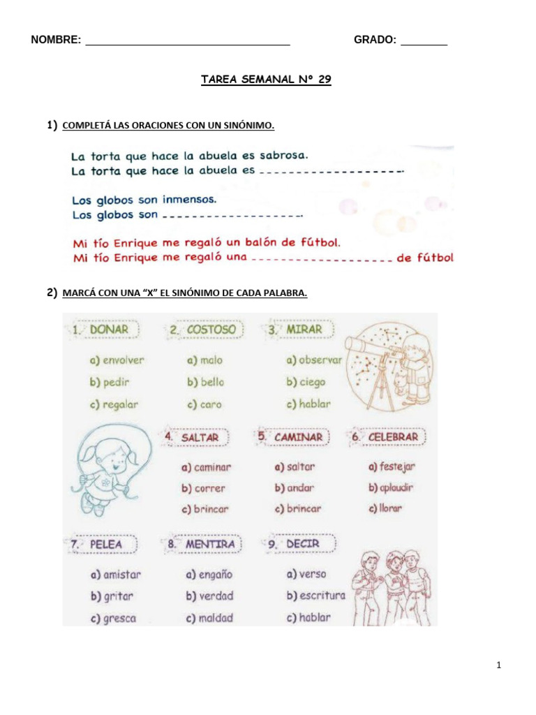 Tarea Semanal N 29 | PDF
