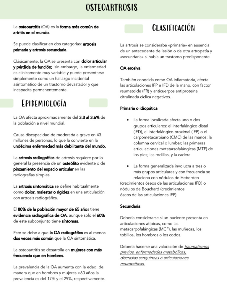 Osteoart | PDF | Osteoartritis | La matriz extracelular