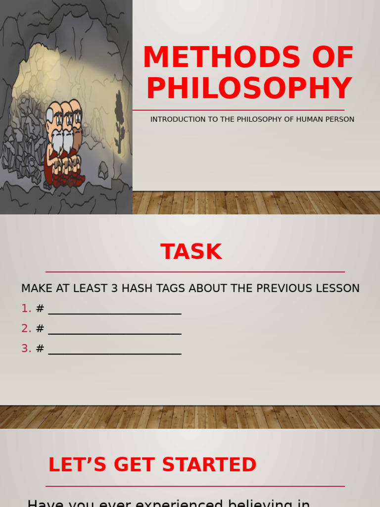 Lesson 4 Methods of Philo | PDF | Argument | Knowledge