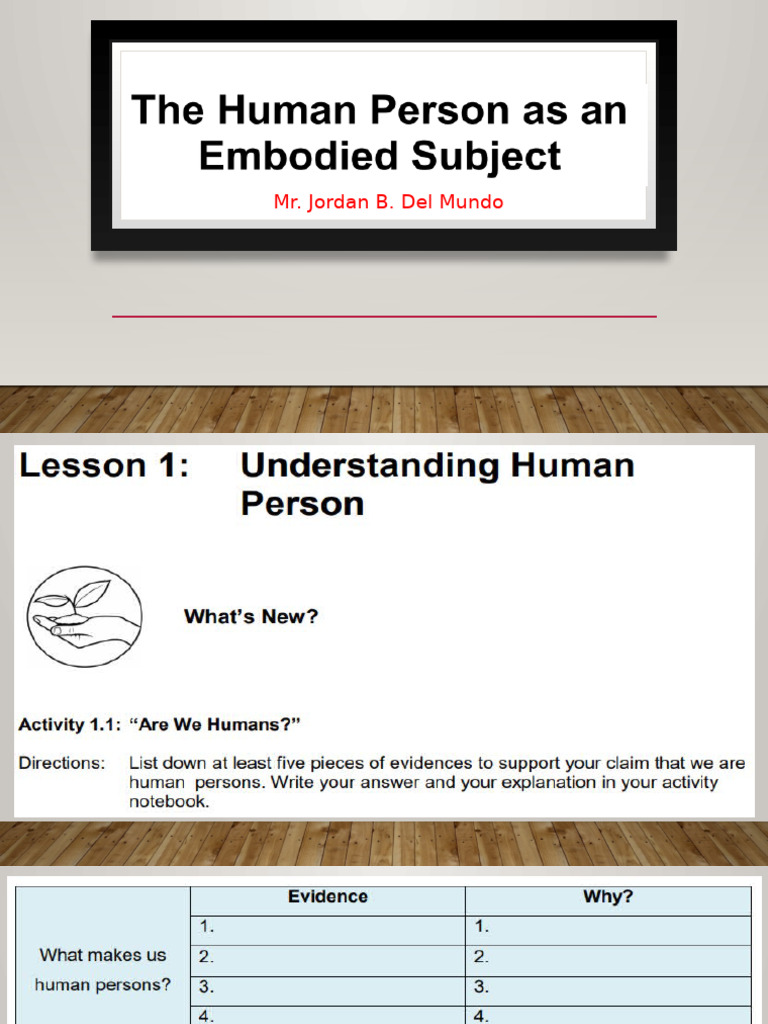 LESSON 6 Embodied Spirit | PDF