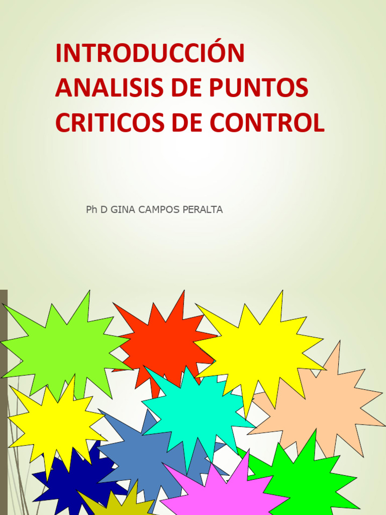 Introduccion Analisis de Puntos Criticos de Control | PDF | Análisis de ...