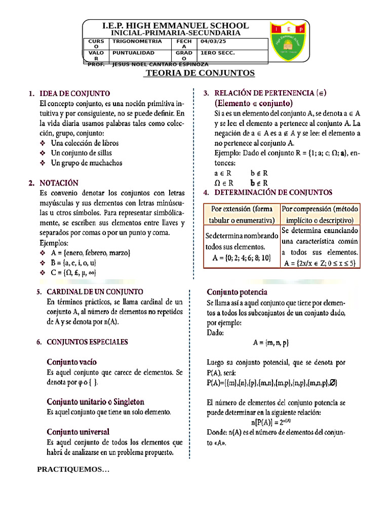 Arit 1ro Secc | PDF | Matemáticas | Lógica matemática