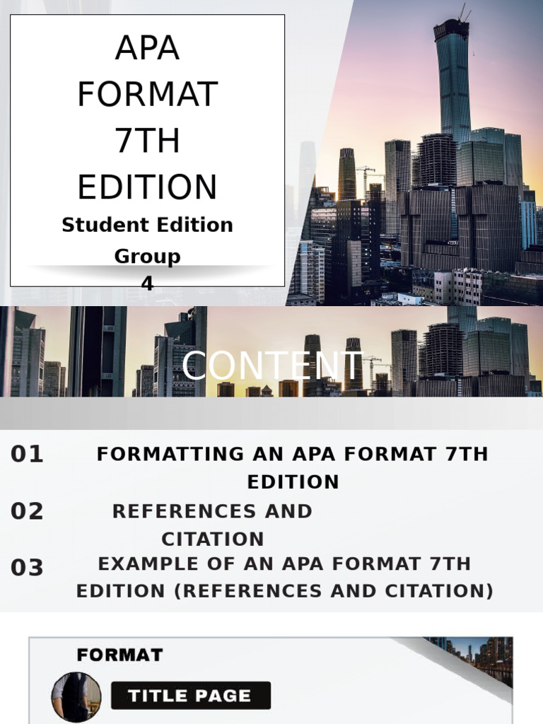 Apa Format 7th Edition | PDF