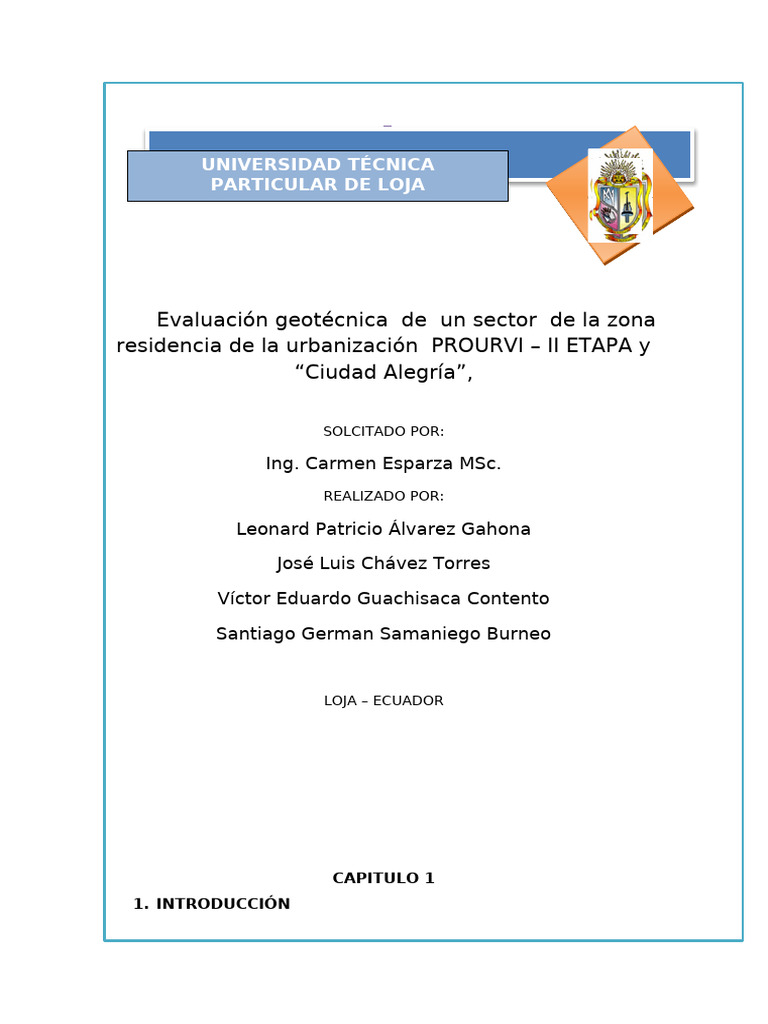 Evaluacion Geotecnica | PDF | Agua subterránea | Fundación (Ingeniería)