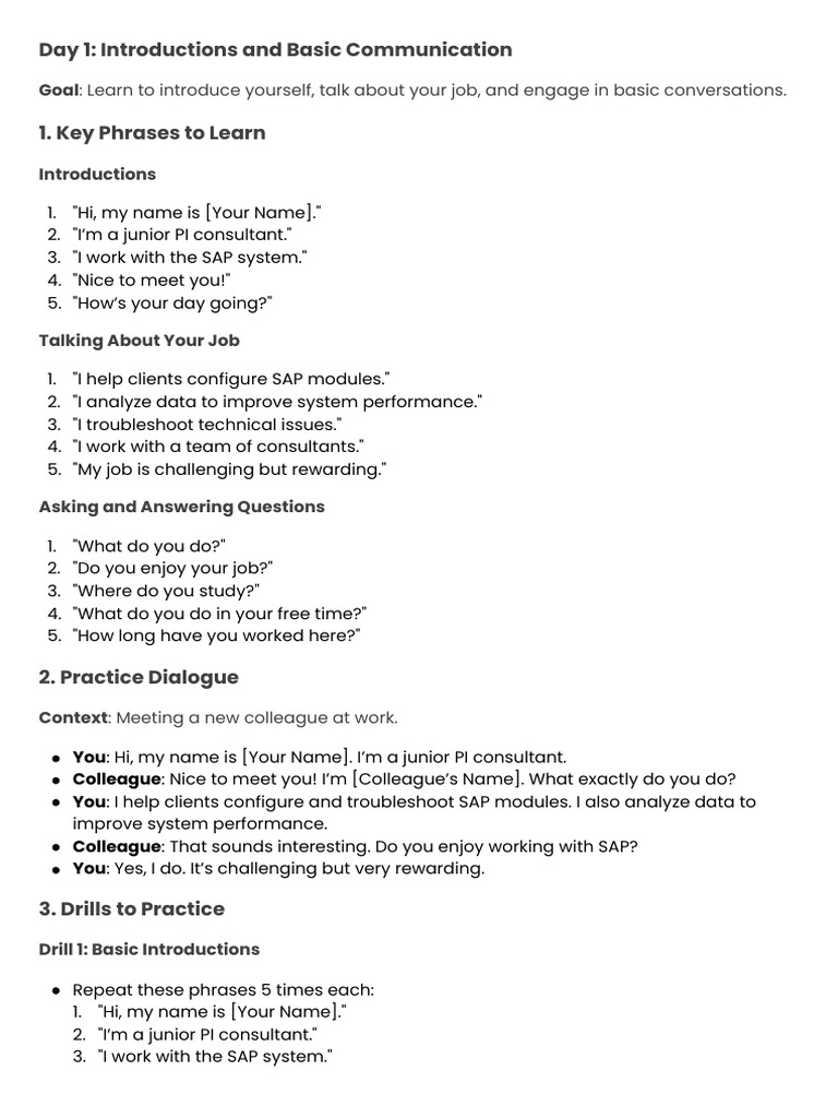 Sap Course Day 1 | PDF | Learning | Cognitive Science