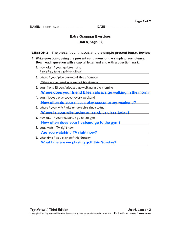 Idin 2 Unit 6 Lesson 2 | PDF