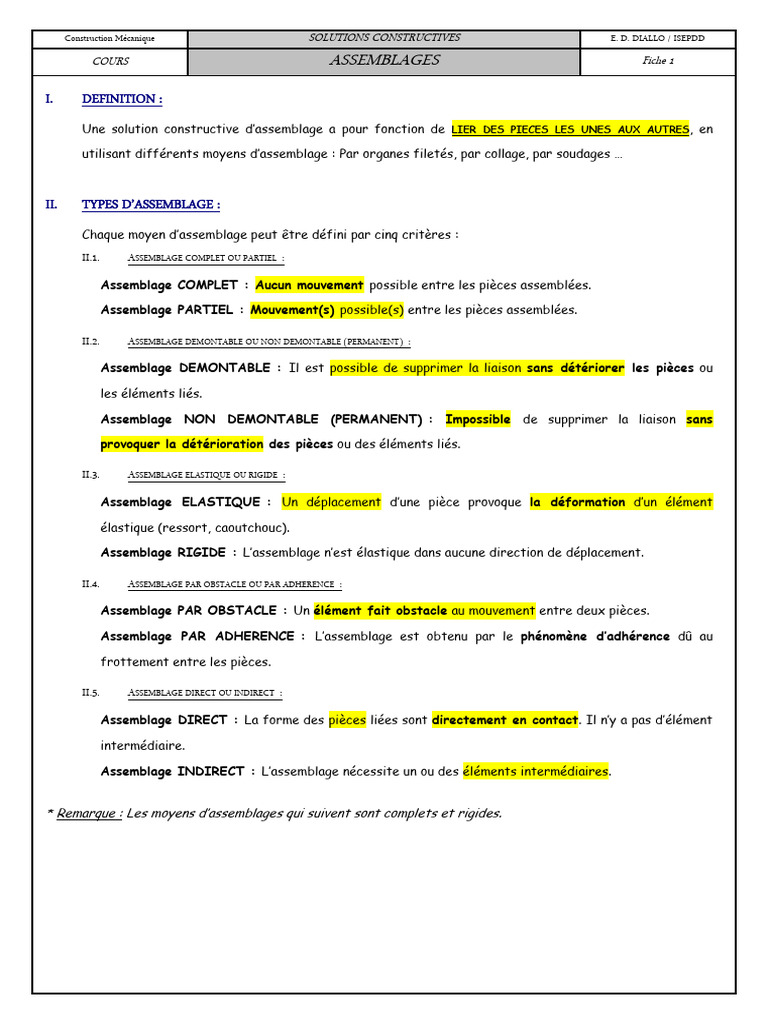 Cours_assemblages_complet | PDF | Soudage | Construction