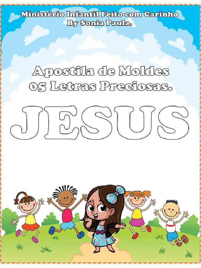 5 Letras JESUS Moldes | PDF