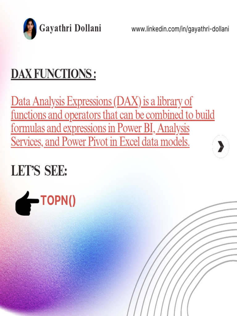 Understanding DAX TOPN Function | PDF