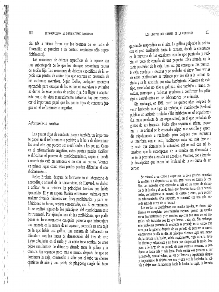 2 - Introducción Al Conductismo Moderno - Howard Rachlin | PDF