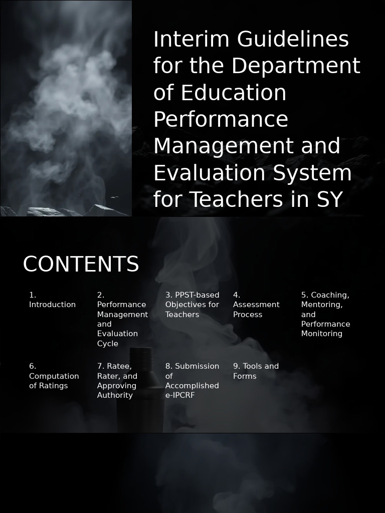 Interim Guidelines For The de | PDF | Teachers | Mentorship