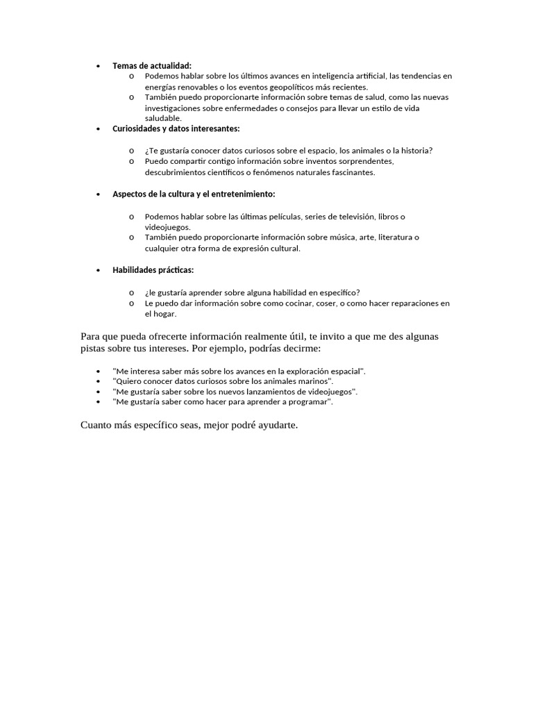 Temas de Actualidad | PDF