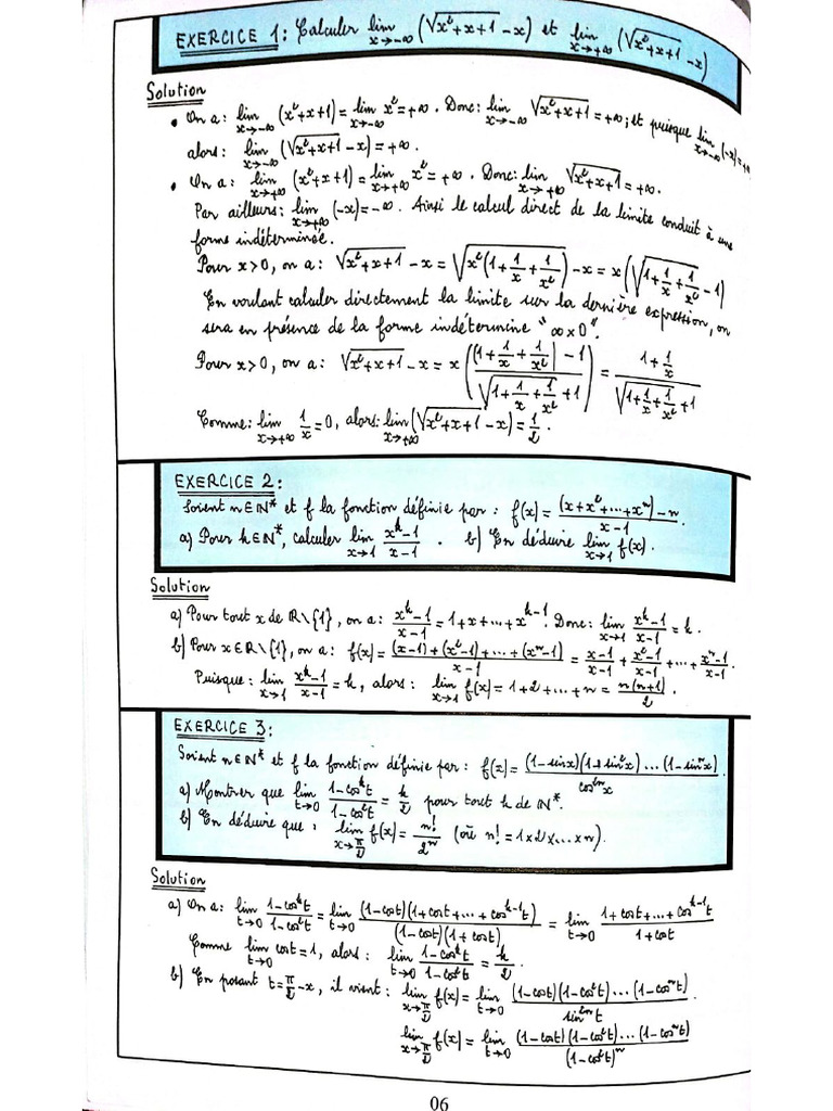Limite Et Contunuité Dima Dima 2bac Sm | PDF