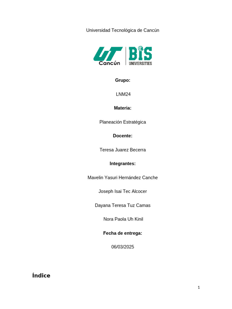 PLAN MKT Estrategico | PDF | Calidad (comercial) | Marketing