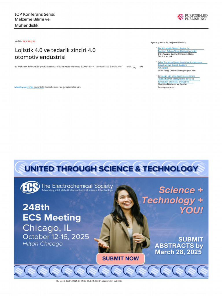 Markov 2020 IOP Conf. Ser. - Mater. Sci. Eng. 878 012047 2 | PDF