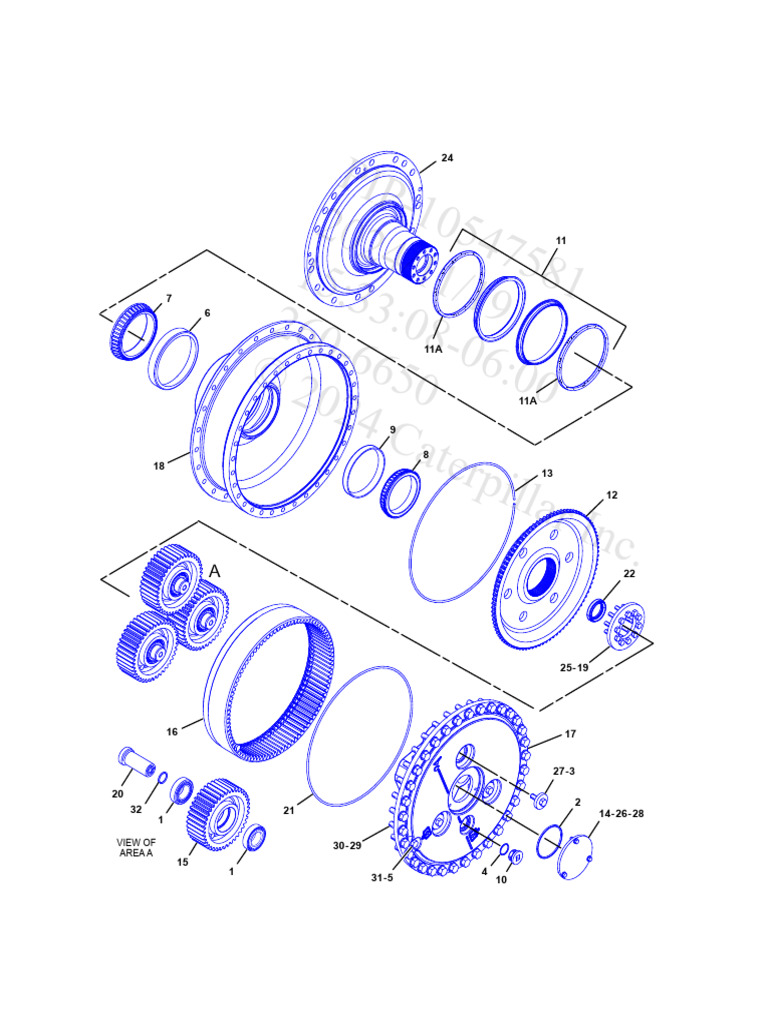 Despiece Mando Final Tractor de Orugas CAT D6R | PDF