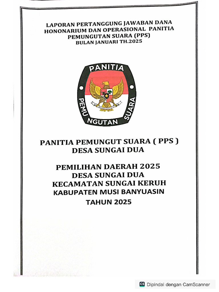 LPJ Januari 2025 Desa Sungai Dua | PDF