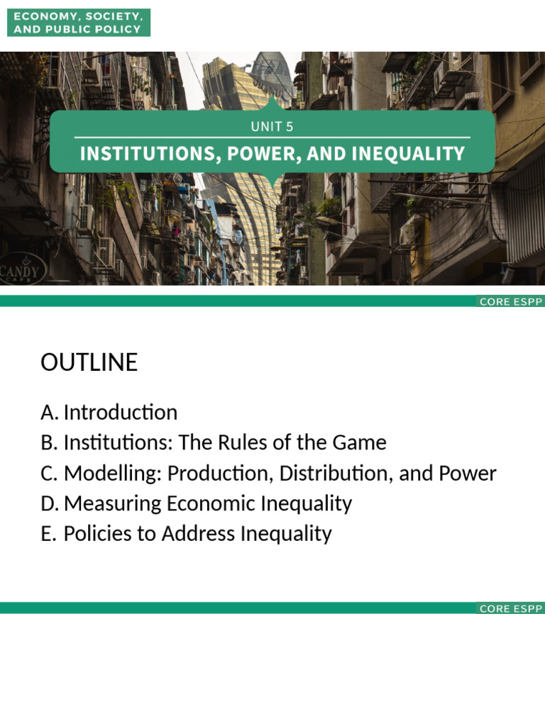 Unit 5 Institution, Power and Inequality | PDF | Gini Coefficient ...