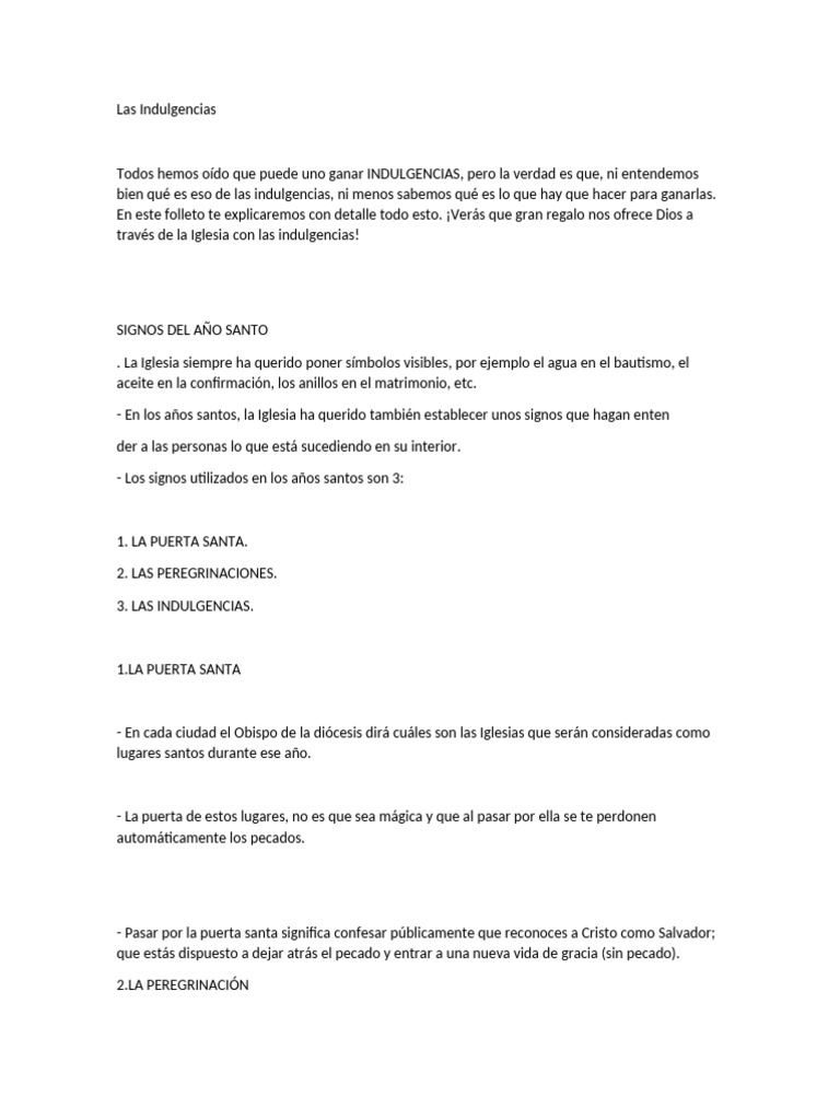Las Indulgencias Pdf Indulgencia Estaciones De La Cruz