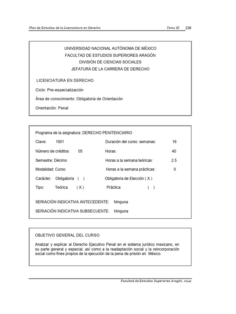 Programas-Derecho 2025 | PDF | Maestros | Enseñando