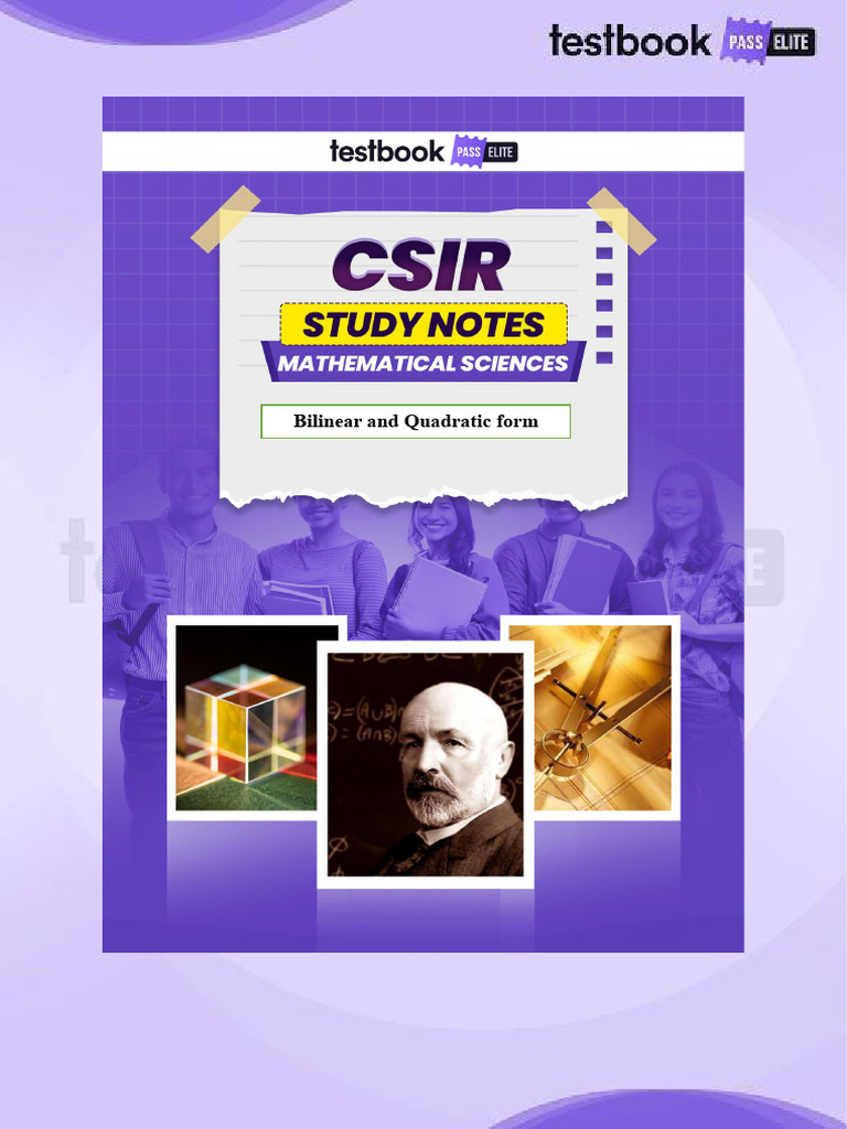 Bilinear Form and Quadratic Form | PDF | Mathematical Objects ...