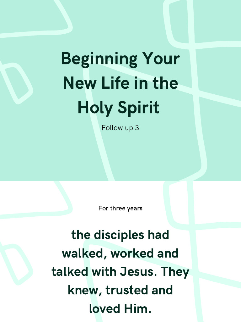 Living Through the Holy Spirit | PDF | Jesus | Disciple (Christianity)