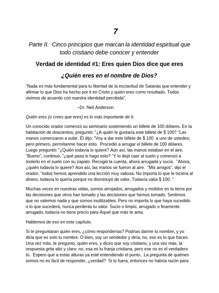 Chapter 7a | PDF | Cristo (título) | Verdad