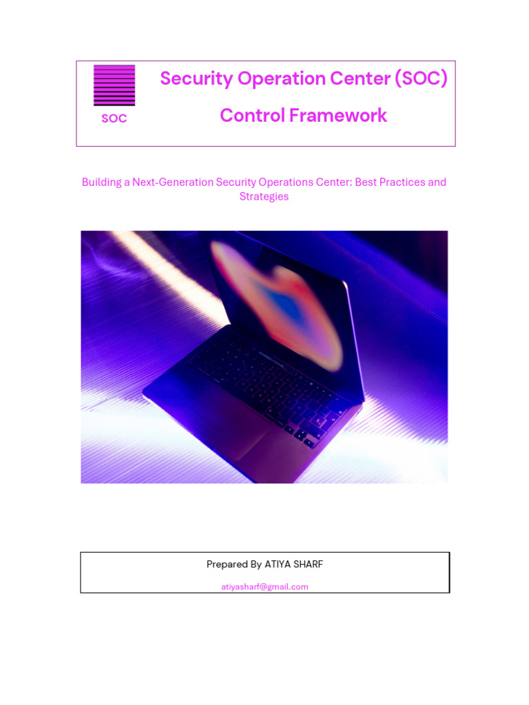 Security Operation Center (SOC) Control Framework | PDF | Computer Security | Security