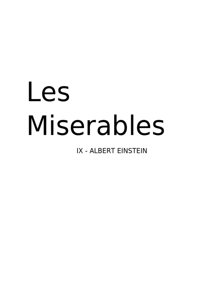 Les Miserables Script Final 1 | PDF | Cosette | Marius Pontmercy