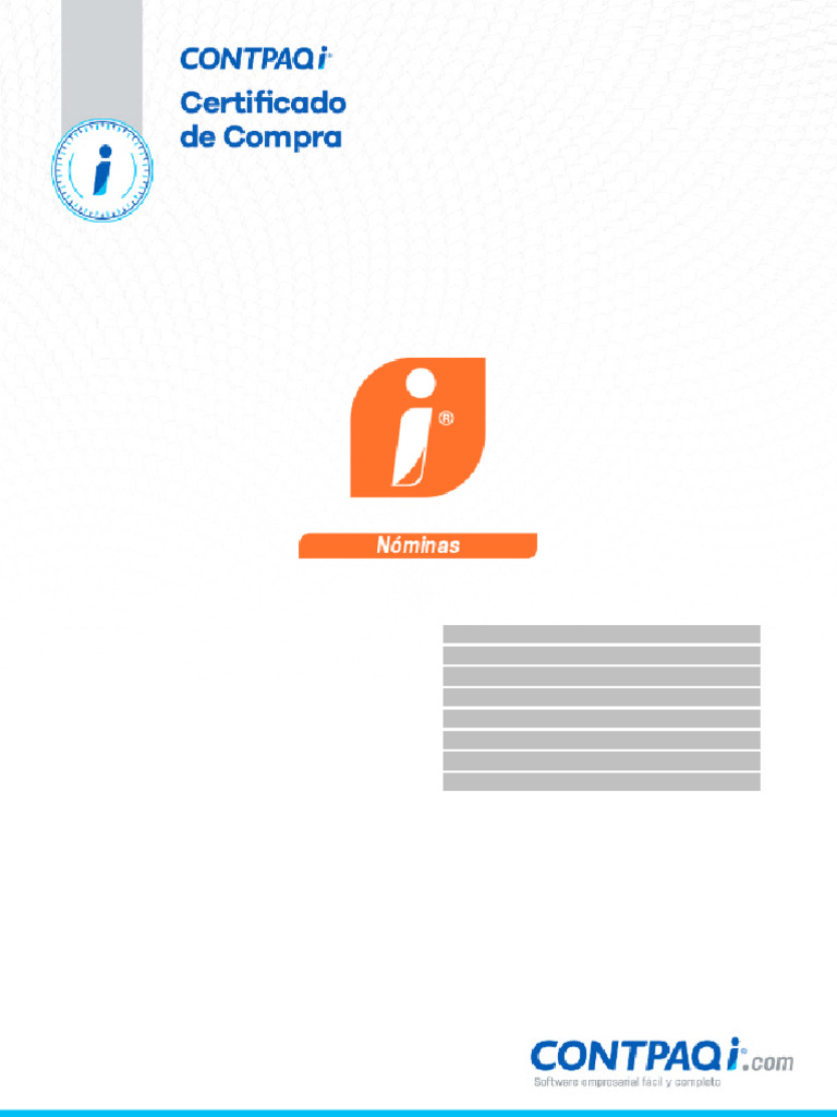 Paquete Contpaqi Nominas Monousuario Multiempresa Anual | PDF