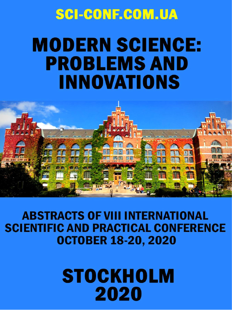 Modern Science Problems and Innovations 18 20.10.20 | PDF